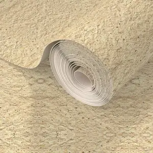 Spoonflower Handmade Paper Textured Mirror Repeat Cream Beige 100% Natural Sisal Grasscloth Wallcovering - Beige,brown
