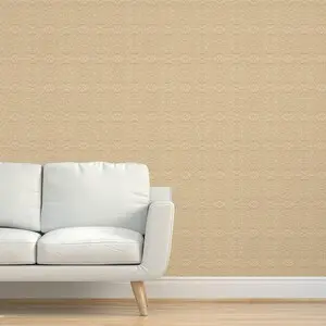 Spoonflower Handmade Paper Textured Mirror Repeat Cream Beige 100% Natural Sisal Grasscloth Wallcovering