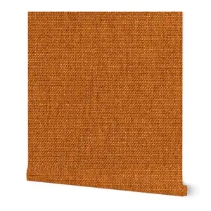 Spoonflower Texture Deep Mustard Yellow 100% Natural Sisal Grasscloth Wallcovering - Brown,orange