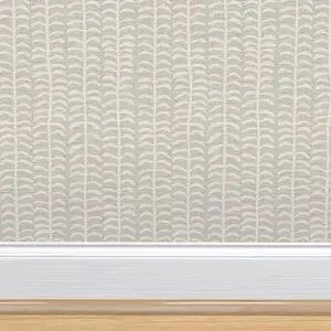Spoonflower Grasscloth Vine Neutral 100% Natural Sisal Grasscloth Wallcovering