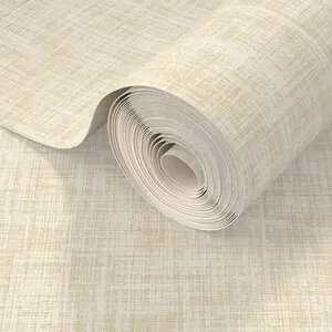 Spoonflower Look And In Champagne 100% Natural Sisal Grasscloth Wallcovering - Beige,gray
