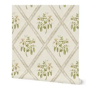 Spoonflower Eloise Neutral Tone 100% Natural Sisal Grasscloth Wallcovering