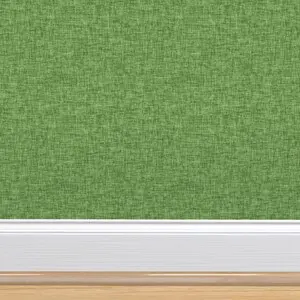 Spoonflower Bgry Textured 100% Natural Sisal Grasscloth Wallcovering - Green