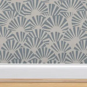 Spoonflower Sundial 100% Natural Sisal Grasscloth Wallcovering