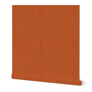 Spoonflower Textured Solid Terra Cotta 100% Natural Sisal Grasscloth Wallcovering