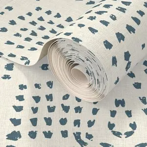 Spoonflower Gemma 100% Natural Sisal Grasscloth Wallcovering - Mint,gray,green