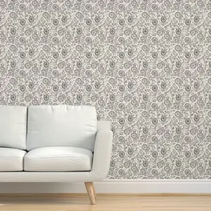 Spoonflower Francis 100% Natural Sisal Grasscloth Wallcovering
