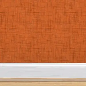 Spoonflower Texture Coordinate 100% Natural Sisal Grasscloth Wallcovering - Orange