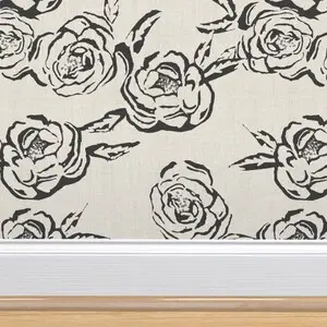 Spoonflower Rosa Light 100% Natural Sisal Grasscloth Wallcovering