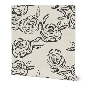 Spoonflower Rosa Light 100% Natural Sisal Grasscloth Wallcovering