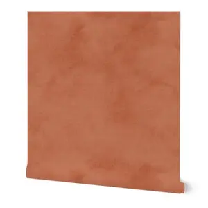 Spoonflower New Boho Abstract Watercolor Copper 100% Natural Sisal Grasscloth Wallcovering