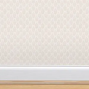 Spoonflower Lotti Pale Pink And White 100% Natural Sisal Grasscloth Wallcovering - White,gray