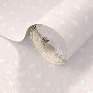 Spoonflower Barely Snow 100% Natural Sisal Grasscloth Wallcovering - White,gray