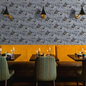 Spoonflower Sea Adventure Blue Japanese Waves Ocean Traditional Wallpaper - Blue,gray