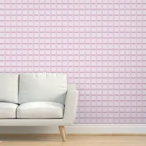 Spoonflower Mod Mid Century Geometric 60s Pastel Traditional Wallpaper