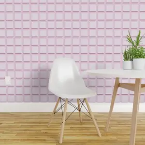 Spoonflower Mod Mid Century Geometric 60s Pastel Traditional Wallpaper