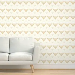 Spoonflower Modern Geometric Diamond Simple Neutral Warm Traditional Wallpaper