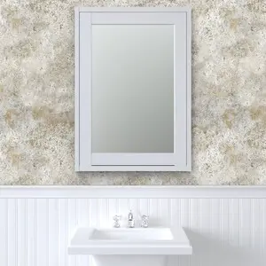 Spoonflower Faux Texture Grey Taupe Neutral Beige Paint Custom Pre-pasted Wallpaper - Gray,beige,grey