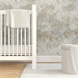 Spoonflower Faux Texture Grey Taupe Neutral Beige Paint Custom Pre-pasted Wallpaper - Gray,beige,grey