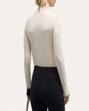Moncler Polartec Jersey Turtleneck Base Layer - Cream