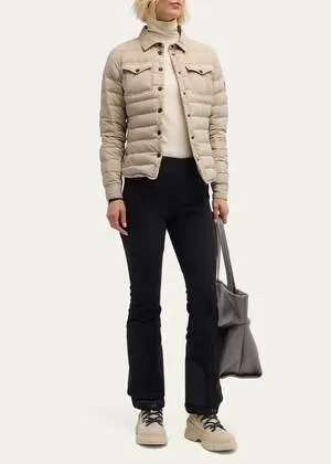 Moncler Polartec Jersey Turtleneck Base Layer - Cream