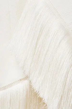 PatBO Fringed Stretch-ponte Midi Skirt
