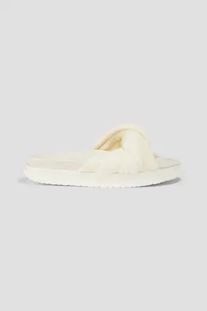 Zimmermann Twisted Terry Slides - Cream