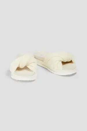 Zimmermann Twisted Terry Slides - Cream