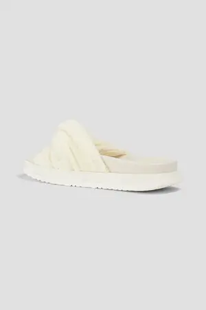 Zimmermann Twisted Terry Slides - Cream