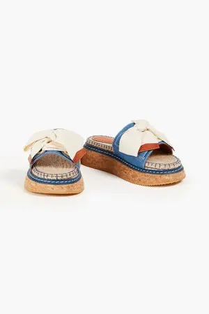 Zimmermann Canvas And Denim Espadrille Slides