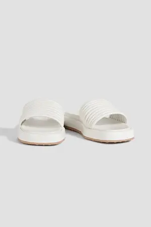GIANVITO ROSSI Quilted Leather Slides