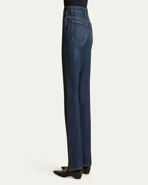 Khaite Danielle Straight Leg Jeans