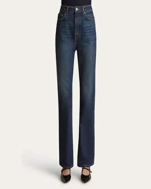 Khaite Danielle Straight Leg Jeans