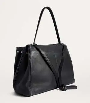 Balenciaga Leather Rodeo Shoulder Bag - Black