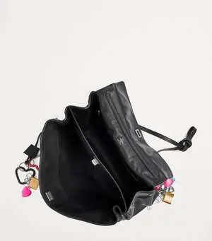 Balenciaga Leather Rodeo Shoulder Bag - Black