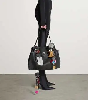 Balenciaga Leather Rodeo Shoulder Bag - Black