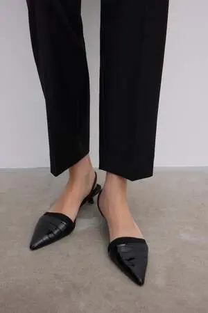 HOUSE OF DAGMAR Leather Slingback