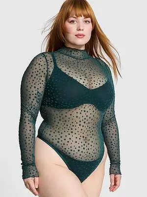 Pink Wink™ Starchaser Mesh Long-sleeve Bodysuit