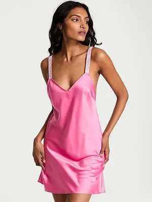 Victoria's Secret Very Sexy Shine Strap Satin Slip Pink