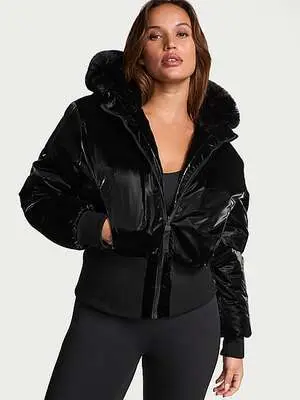 Victoria'S Secret Vsx Reversible Bomber Jacket In Black - 47% Off