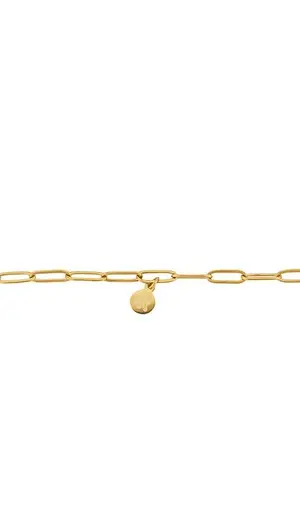 PETIT MOMENTS Paperclip Initial Necklace