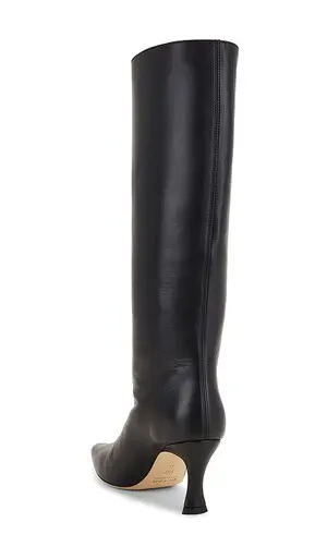 By Far Stevie 42 Leather Boots - Black