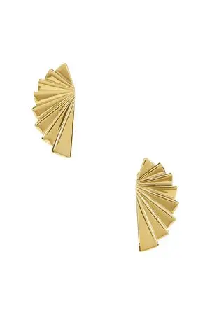 BEN-AMUN Fan Earrings - Gold