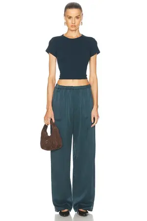 Sablyn Yael Cropped Crewneck Baby Tee - Compass