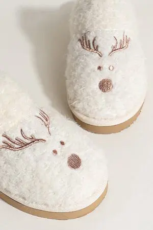 Minnetonka Reindeer Scuff Slippers