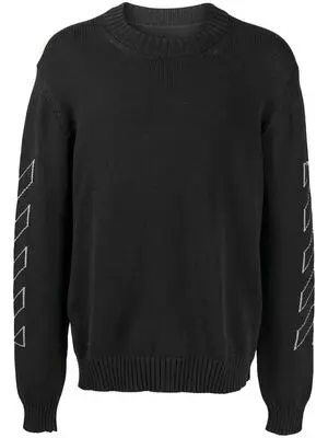 Off-white Cuffed Sweaters For Men