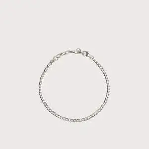 SERGE DENIMES Flat Cuban Bracelet - Sterling Silver