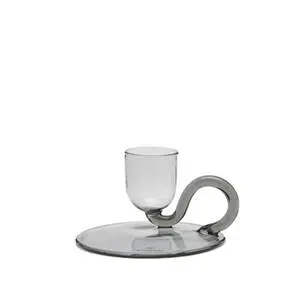 HAY Tiny Candleholder Curved - Grey