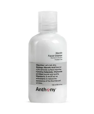 Anthony Glycolic Facial Cleanser 3.4 Oz - White