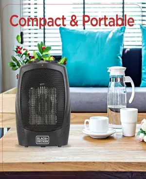 BLACK + DECKER Personal Ceramic Space Heater For Desk Or Home Office
